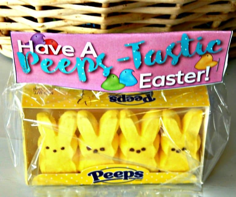 PEEPS®-tastic Easter Basket Idea & Printable - This Ole Mom