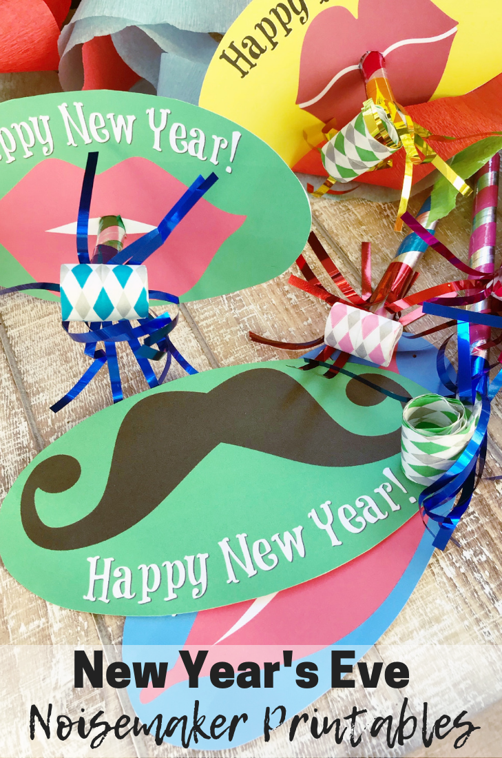 New Year's Eve Noisemaker Printables - This Ole Mom