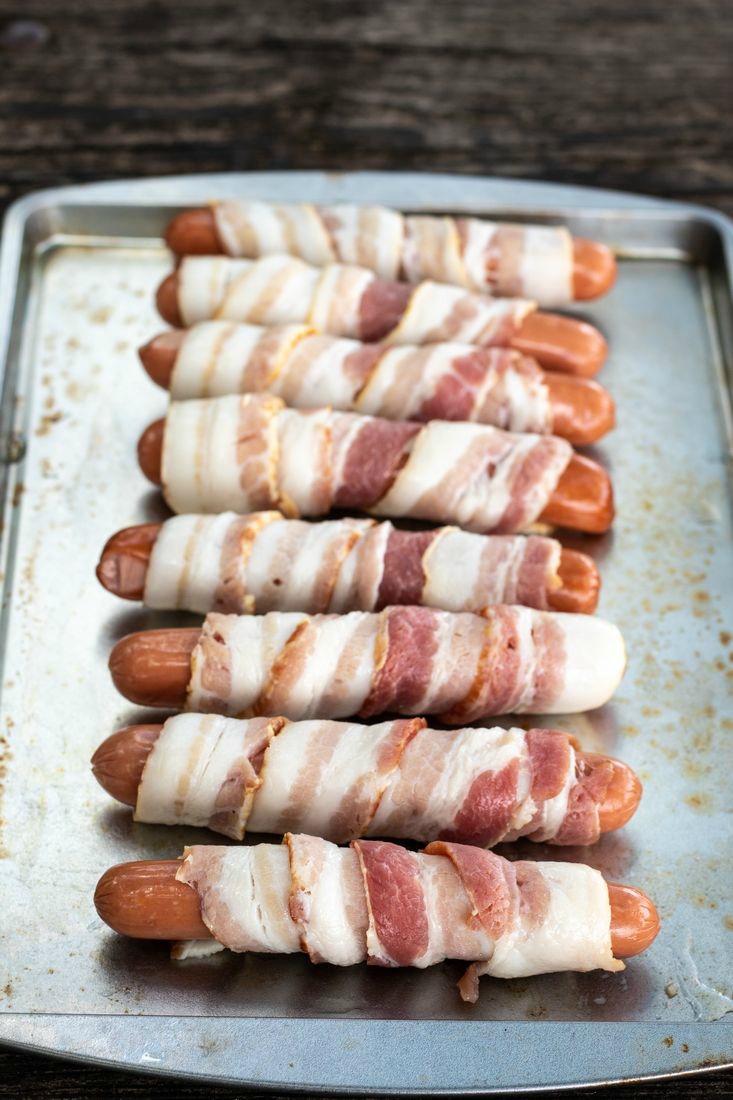 Campfire Bacon Wrapped Hot Dogs - This Ole Mom