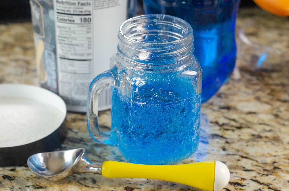 Fanta Shark Ice Cream Float - This Ole Mom