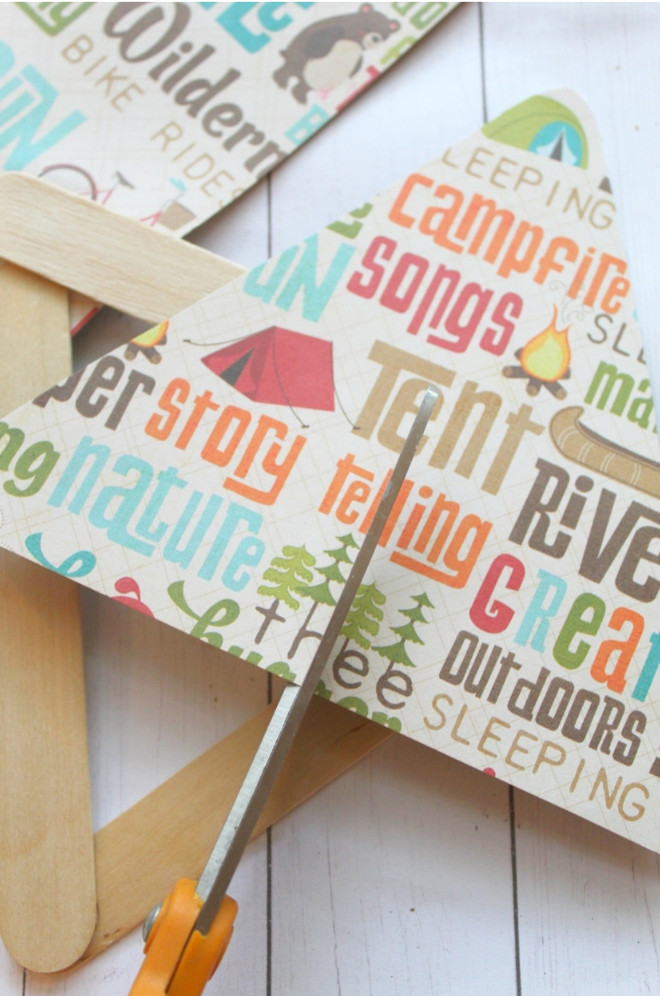 Popsicle Stick Tent Craft - This Ole Mom