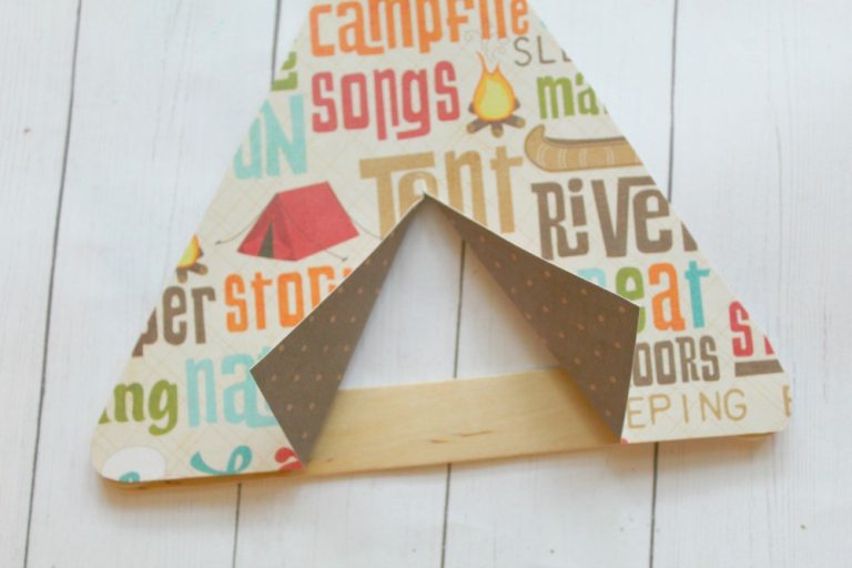Popsicle Stick Tent Craft - This Ole Mom