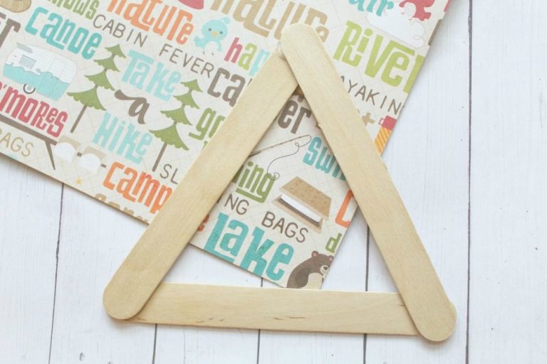 Popsicle Stick Tent Craft - This Ole Mom