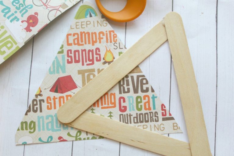 Popsicle Stick Tent Craft - This Ole Mom