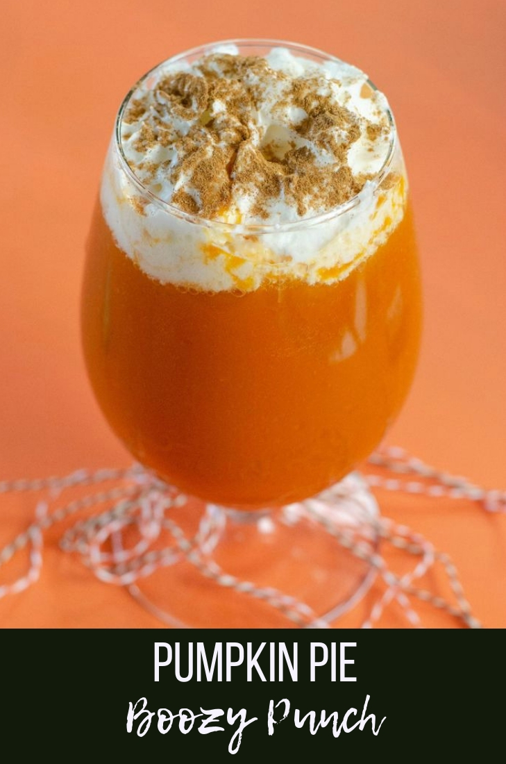 Pumpkin Pie Boozy Punch - This Ole Mom