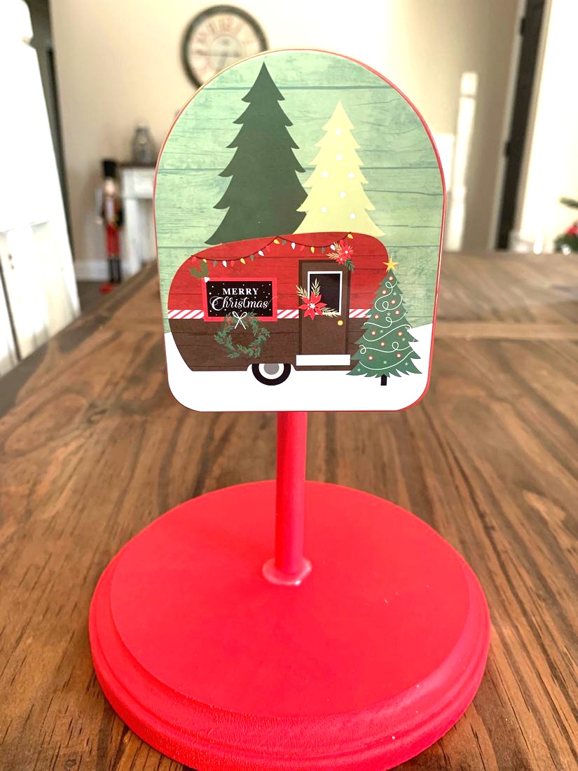 Dollar Tree Christmas Mailbox Decor - This Ole Mom
