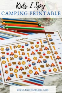 Kids I Spy Camping Printable - This Ole Mom