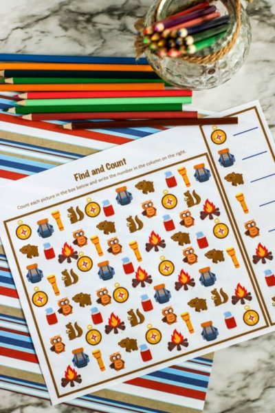 Kids I Spy Camping Printable - This Ole Mom