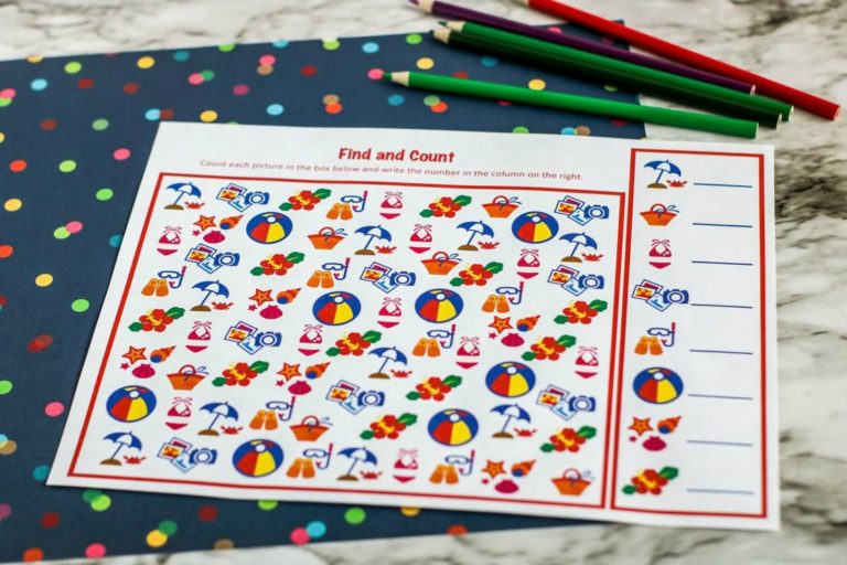 Kids I Spy Beach Printable - This Ole Mom