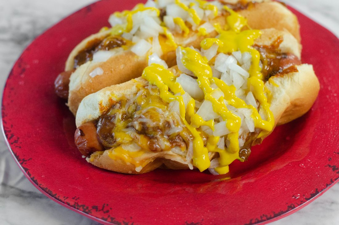 Coney Island Chili Cheese Hot Dog - This Ole Mom